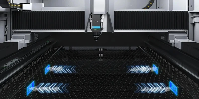 Full Cover Exchange Table Fiber Laser Cutting Machine
